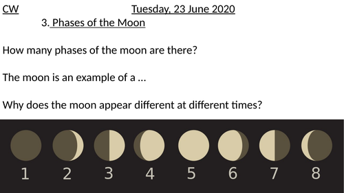Phases of the Moon | Teaching Resources