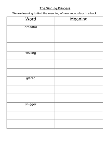 Rigby Star White Level: The Singing Princess | Teaching Resources