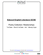 Relationships Poetry Anthology Notes - Edexcel | Teaching Resources