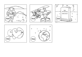 Neil Armstrong Differentiated Timeline Worksheets | Teaching Resources