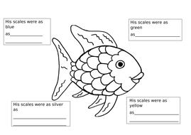Rainbow Fish Simile Writing | Teaching Resources