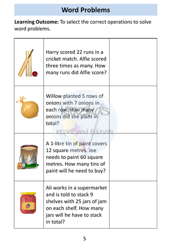 Word Problems - Mixed Operations - AQA Entry Level Maths | Teaching ...