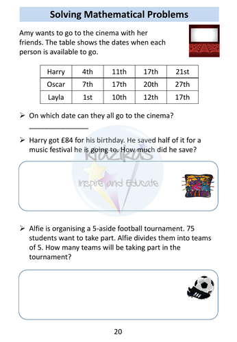 Word Problems - Mixed Operations - AQA Entry Level Maths | Teaching ...