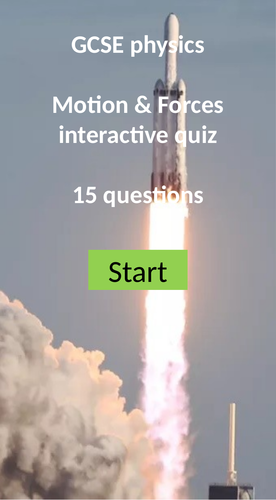 Gcse forces and motion - interactive pdf quiz | Teaching Resources