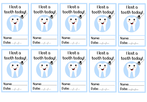 I lost a tooth today! | Teaching Resources