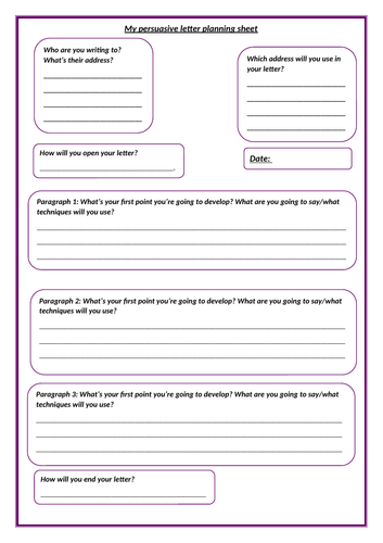 Persuasive letter writing - KS3 | Teaching Resources