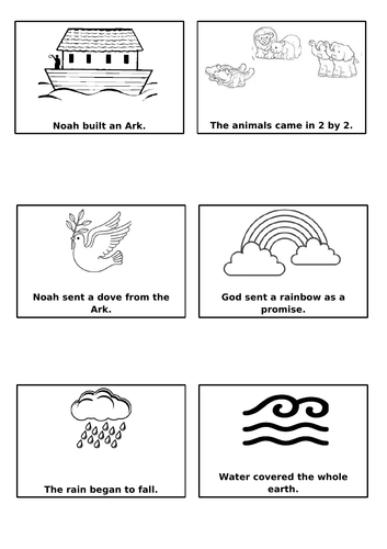 Noah's ark story sequencing | Teaching Resources