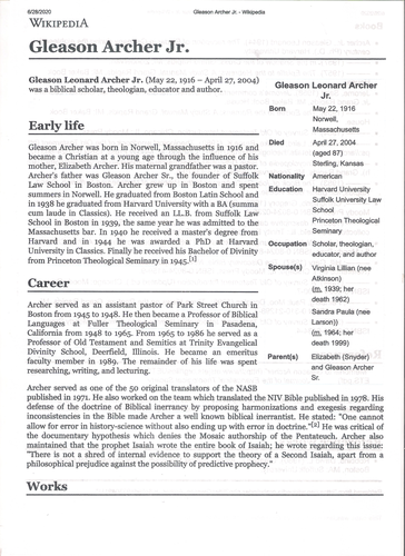 Gleason Archer Jr (1916-2004) | Teaching Resources