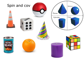 3D shape spin and cover activity | Teaching Resources
