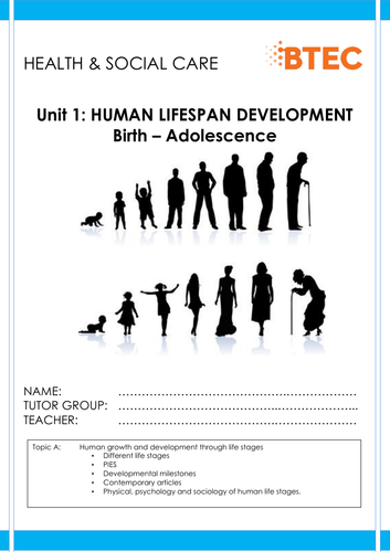 Health and Social Care Level 3 - Human Lifespan Development | Teaching ...
