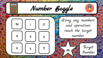 Letter and Number Boggle | Teaching Resources