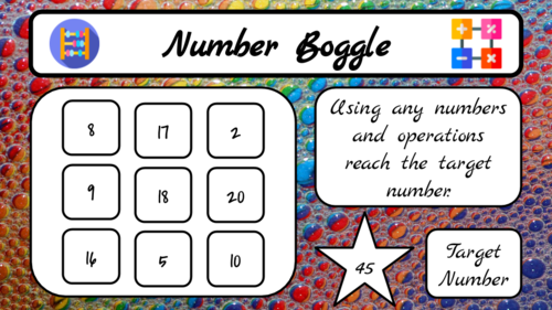 Letter and Number Boggle | Teaching Resources