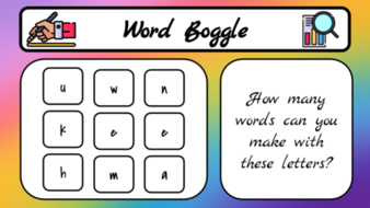 Letter and Number Boggle | Teaching Resources