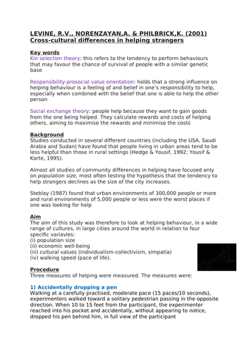 Core studies (A LEVEL) -OCR Psychology | Teaching Resources