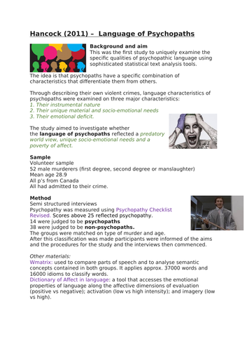 Core studies (A LEVEL) -OCR Psychology | Teaching Resources