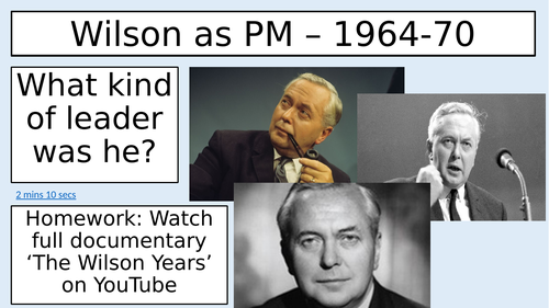 Harold Wilson as Leader 1964-70 - AQA A Level British History ...