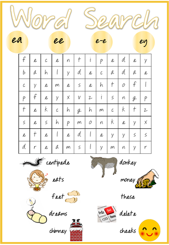 Long Vowel Phonics Word Searches | Teaching Resources