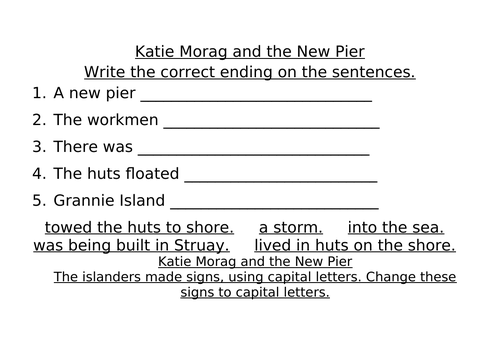 Katie Morag and the New Pier Literacy Pack | Teaching Resources