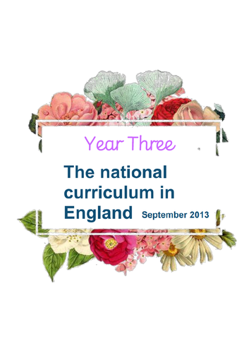 National Curriculum Year 3 Sections | Teaching Resources