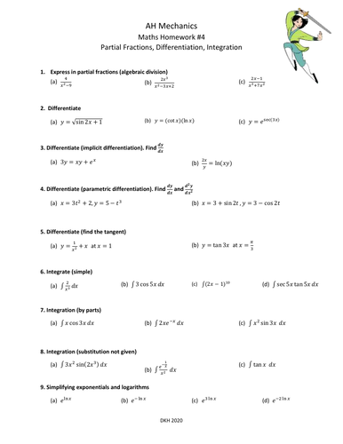 AH Mechanics - Maths Revision | Teaching Resources