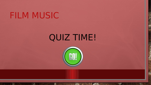Film Music Elements Quiz | Teaching Resources