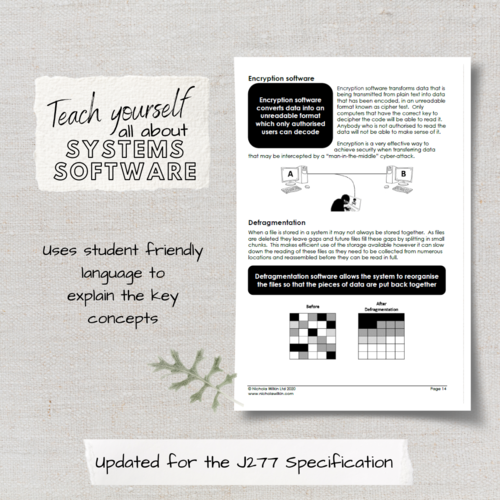 Systems Software OCR GCSE Computer Science Workbook (J277) | Teaching ...