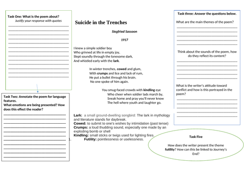 Journey's End lessons 1 -3 | Teaching Resources