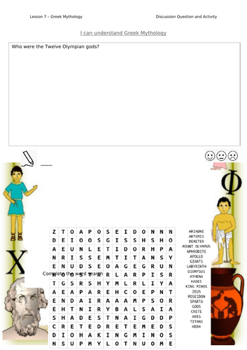 Ancient Greek Mythology | Distance Learning | Audio & Comprehension ...