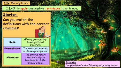 Descriptive Writing - In the Forest! | Teaching Resources
