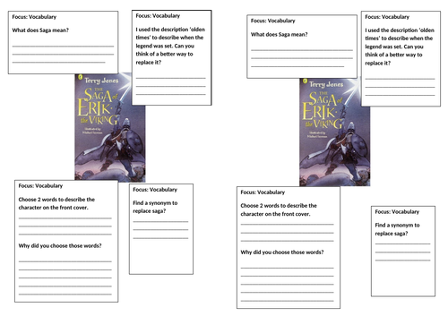 The Saga of Erik the Viking comprehension aimed at year 5 | Teaching ...