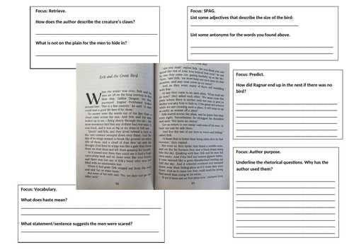The Saga of Erik the Viking comprehension aimed at year 5 | Teaching ...