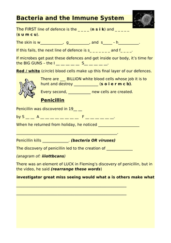Micro organisms - 3. Bacteria & Antibiotics (PowerPoint, Worksheets and ...