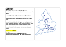GCSE GEOGRAPHY AQA London HIC CITY | Teaching Resources