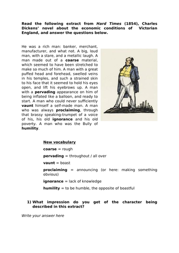 10 x KS3 literacy worksheets - vocab, comprehension, analysis and ...