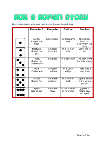Roll a Roman story | Teaching Resources
