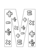 Maths Wall Display Lettering | Teaching Resources