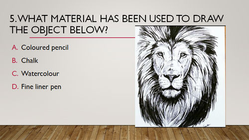 KS3 Art Quiz - general knowledge of materials/techniques/subject ...