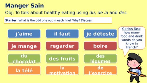 Studio 3 Vert: Module 2. Unit 3, Manger sain | Teaching Resources Studio 3 Vert: Module 2. Unit 3, Manger sain | Teaching Resources