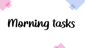 Morning Tasks powerpoint | Teaching Resources