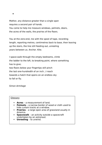 Mother Any Distance Two Lesson Sequence | Teaching Resources