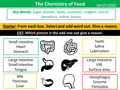 The Chemistry of Food | Teaching Resources