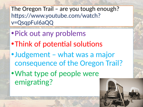 The Oregon Trail and the Donner Party - Lesson | Teaching Resources