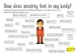 ANXIETY - Feelings and strategies | Teaching Resources