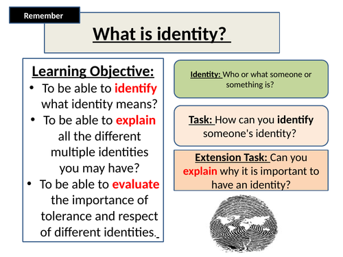 what is Identity? - Citizenship (GCSE) | Teaching Resources