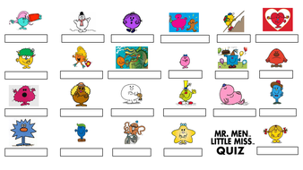 Mr Men & Little Miss Quiz | Teaching Resources