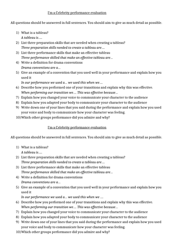 Introduction to drama Y7 | Teaching Resources