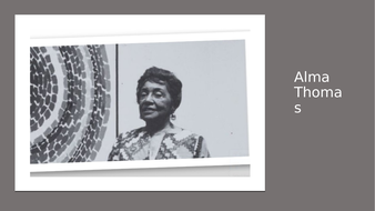 Alma Thomas - abstract art mini topic | Teaching Resources