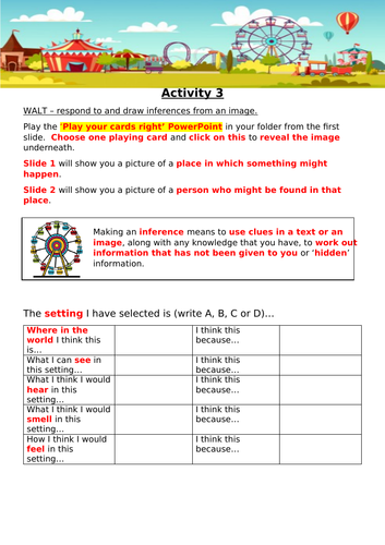 Creative writing prompt PowerPoint games and activity sheets | Teaching ...