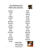 The Highway Rat Literacy Pack | Teaching Resources