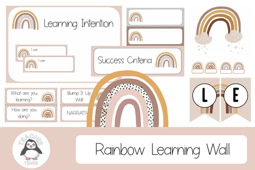 Rainbow Learning Wall | Teaching Resources